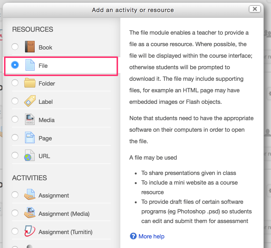 Private Files | UR Courses: Guides